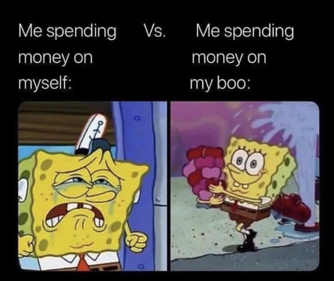 Me Spending Money On Myself Vs Me Spending Money On My Boo Pictures ...