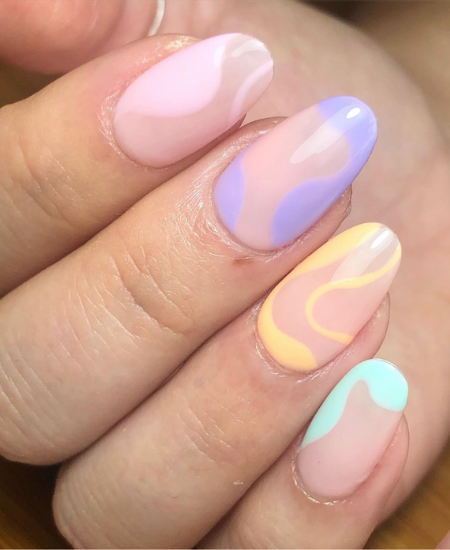 Swirly Shades Of Pastel Nails Pictures, Photos, and Images for Facebook ...