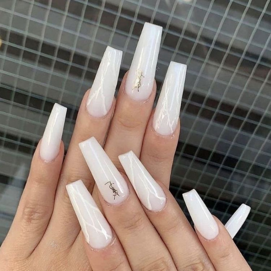 Fancy White Marble Nails Pictures, Photos, and Images for Facebook ...
