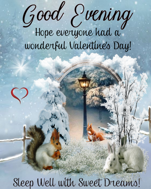 Good Evening. Hope Everyone Had A Wonderful Valentines Day Pictures ...
