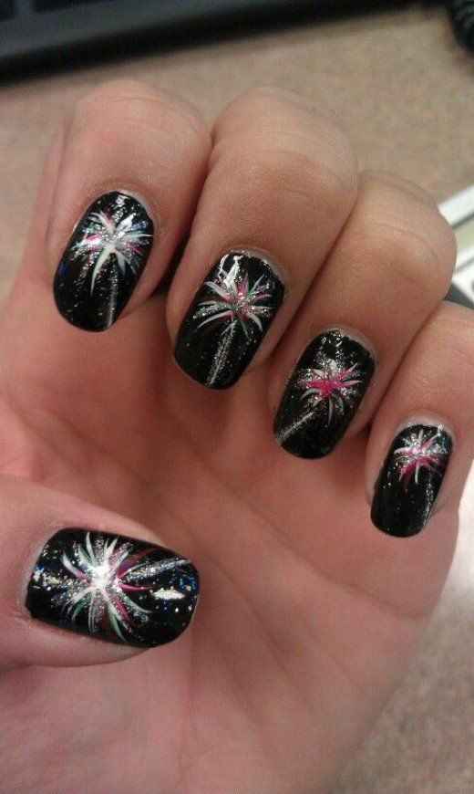 Black Firework Nails Pictures, Photos, and Images for Facebook, Tumblr ...