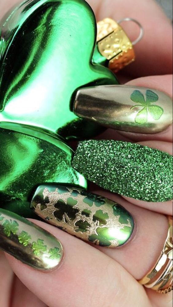 Sparkling Shamrock Nails Pictures, Photos, and Images for Facebook ...