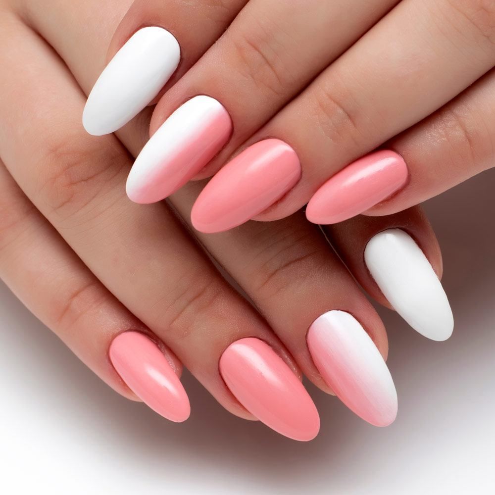 Pink And White Shaded Ombre Nails Pictures, Photos, and Images for ...