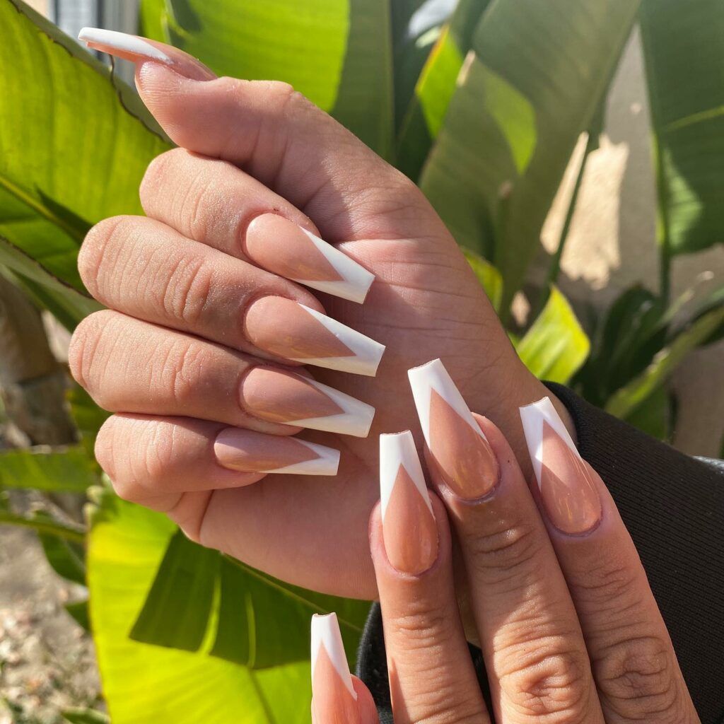 French Tip Coffin Nails Pictures, Photos, and Images for Facebook ...