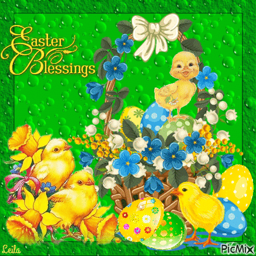 Easter Blessings Gif With Chicks Pictures, Photos, and Images for ...