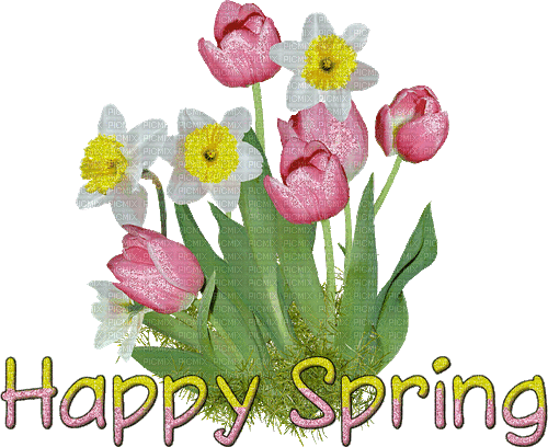 Daffodil & Tulip Happy Spring Gif Pictures, Photos, and Images for ...