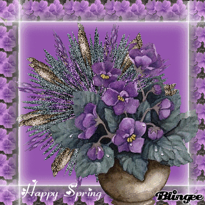 Purple Flower Happy Spring Gif Pictures, Photos, and Images for ...
