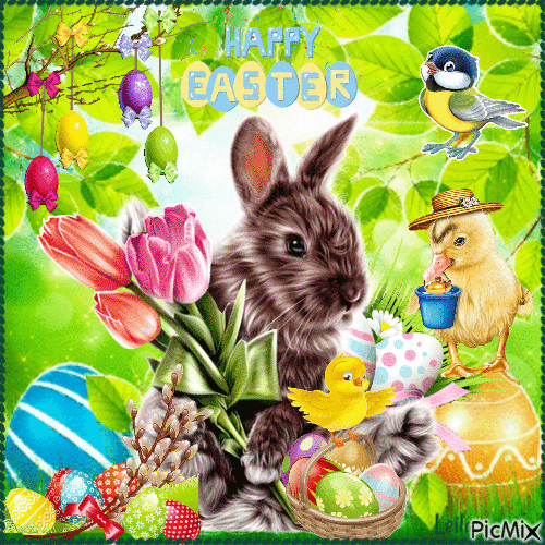 Brown Bunny - Happy Easter Gif Pictures, Photos, and Images for ...