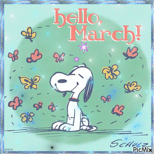 Beautiful Hello March Snoopy Gif Pictures, Photos, and Images for ...