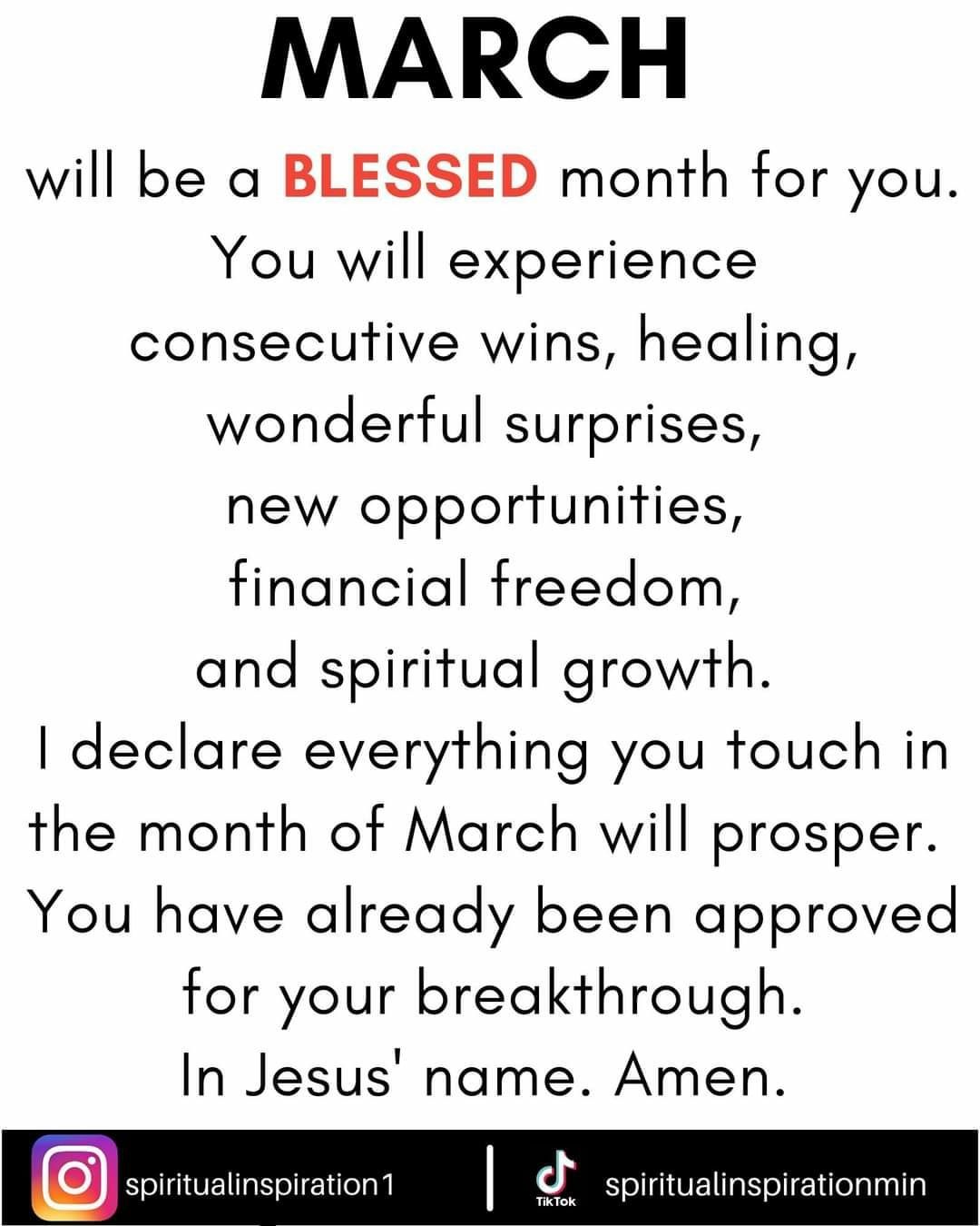 March Will Be A Blessed Month For You. Pictures, Photos, and Images for ...