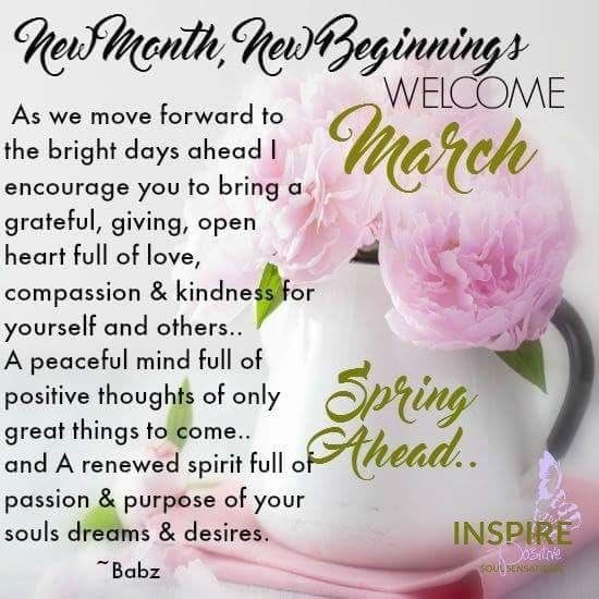 New Month And New Beginnings. Welcome March. Pictures, Photos, and ...