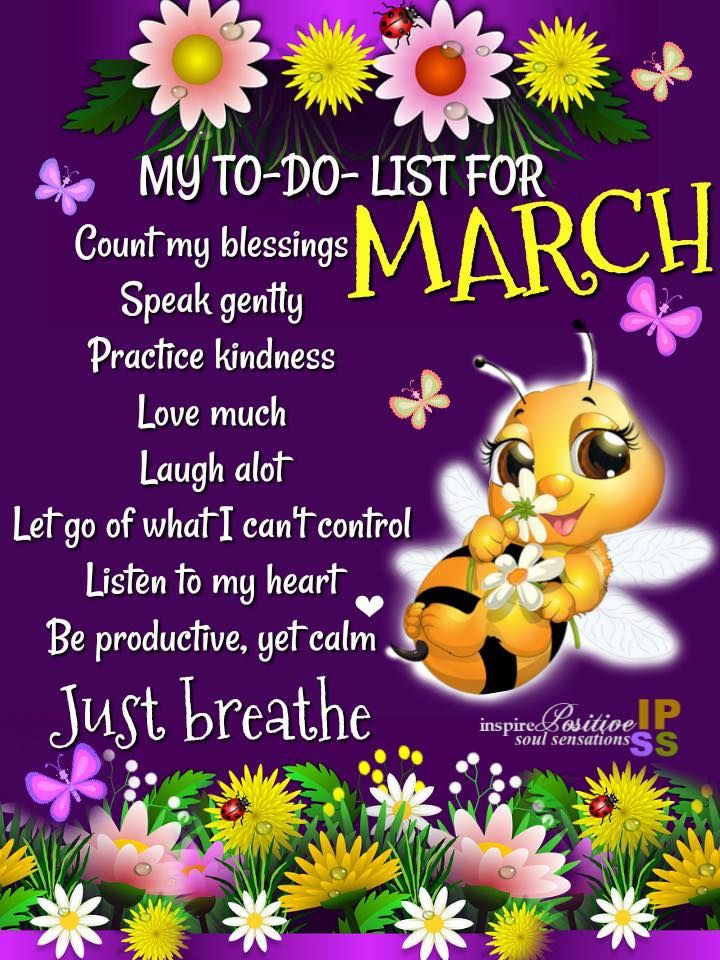 My To Do List For March Pictures, Photos, and Images for Facebook ...