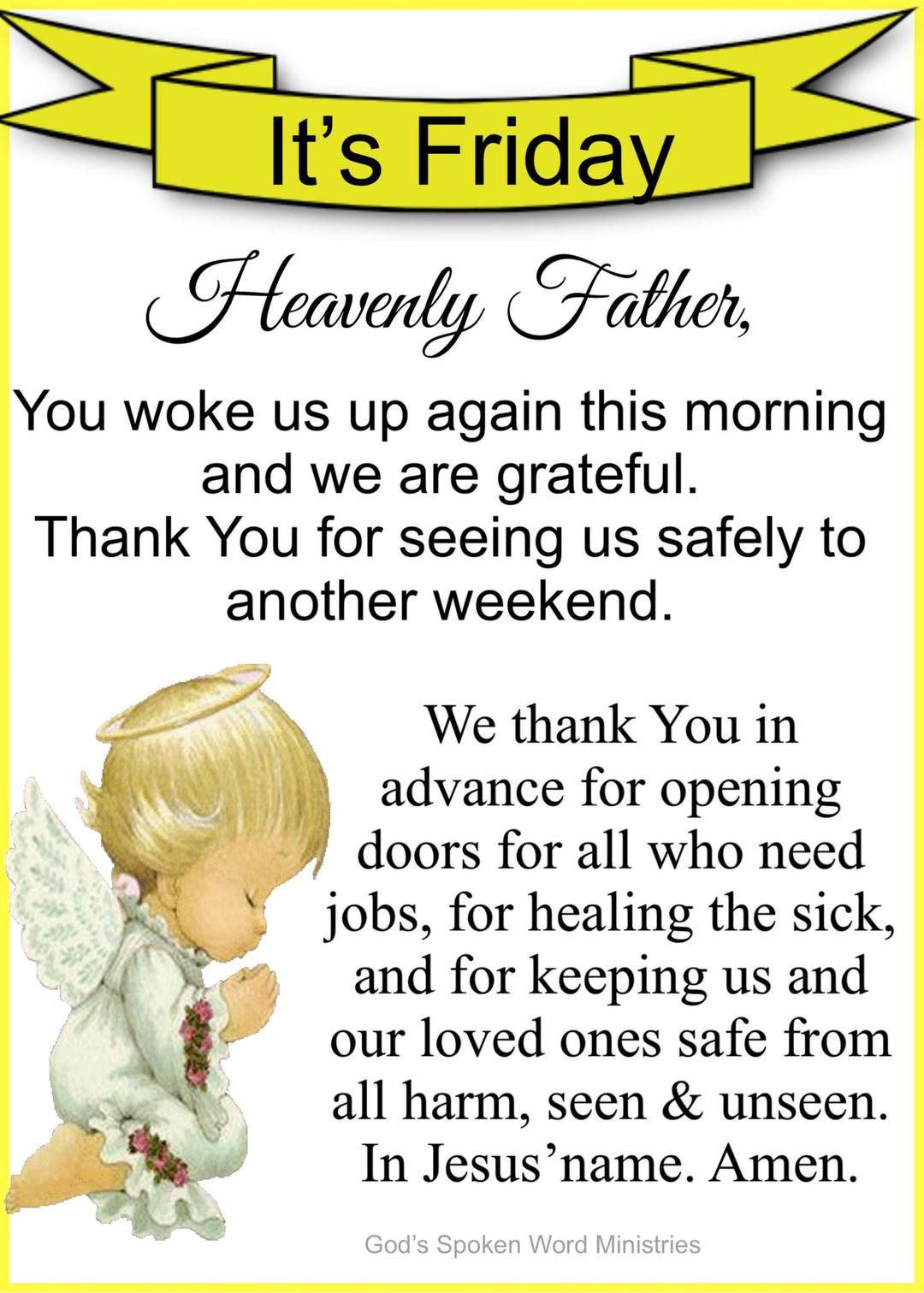 Praying Angel - It's Friday Prayer Pictures, Photos, and Images for ...