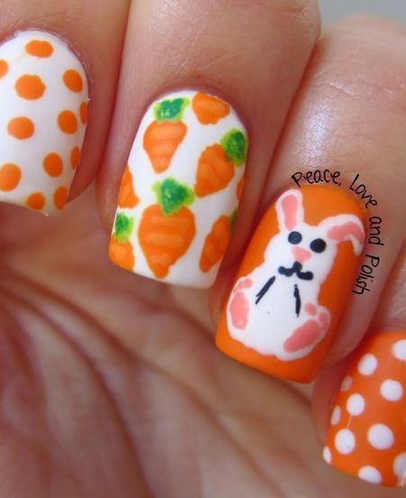 Carrot & Bunny Nails For Easter Pictures, Photos, and Images for ...