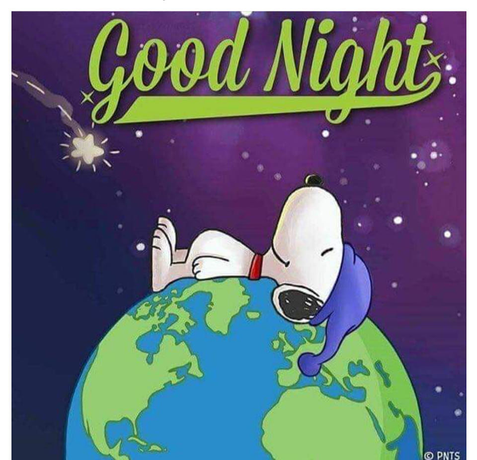 Snoopy Sleeping On Earth - Good Night Quote Pictures, Photos, and ...