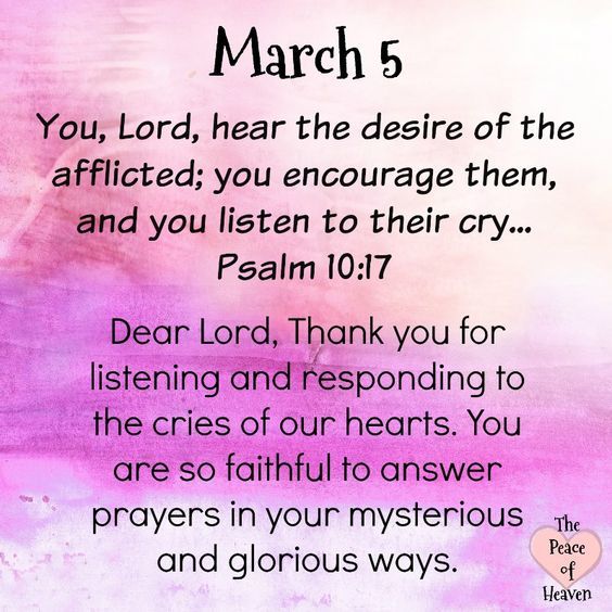 March 5 Via Psalm 10:17 Pictures, Photos, and Images for Facebook ...