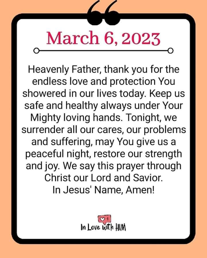 March 6 Prayer Pictures, Photos, and Images for Facebook, Tumblr ...