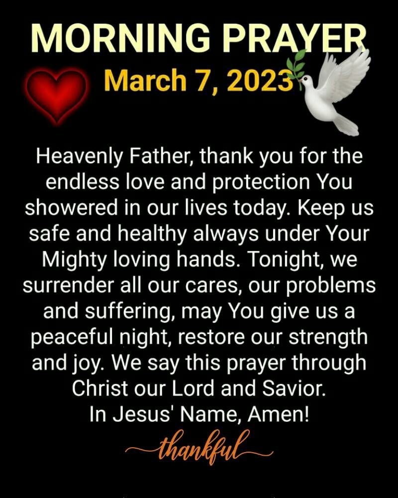 Morning Prayer For March 7, 2023 Pictures, Photos, and Images for ...
