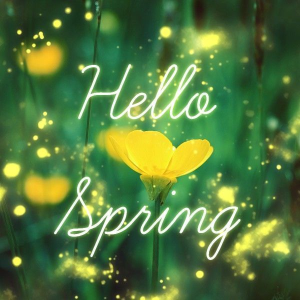 Magical Hello Spring Greeting Pictures, Photos, and Images for Facebook ...