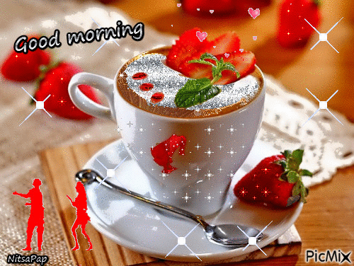 Sparkling Good Morning With Sweet Coffee Pictures, Photos, and Images ...