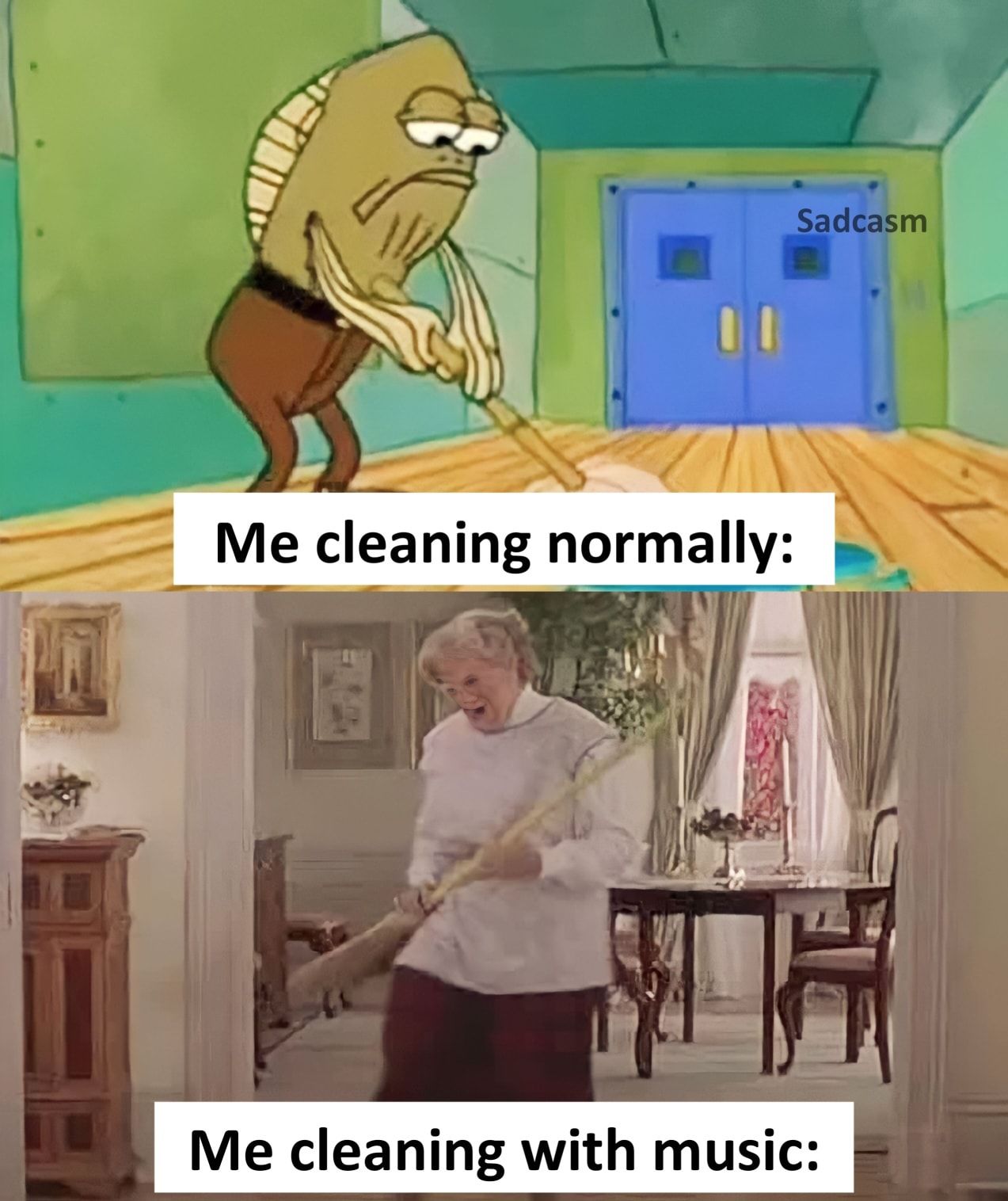 Me Cleaning Normally And Me Cleaning With Music Pictures, Photos, and ...