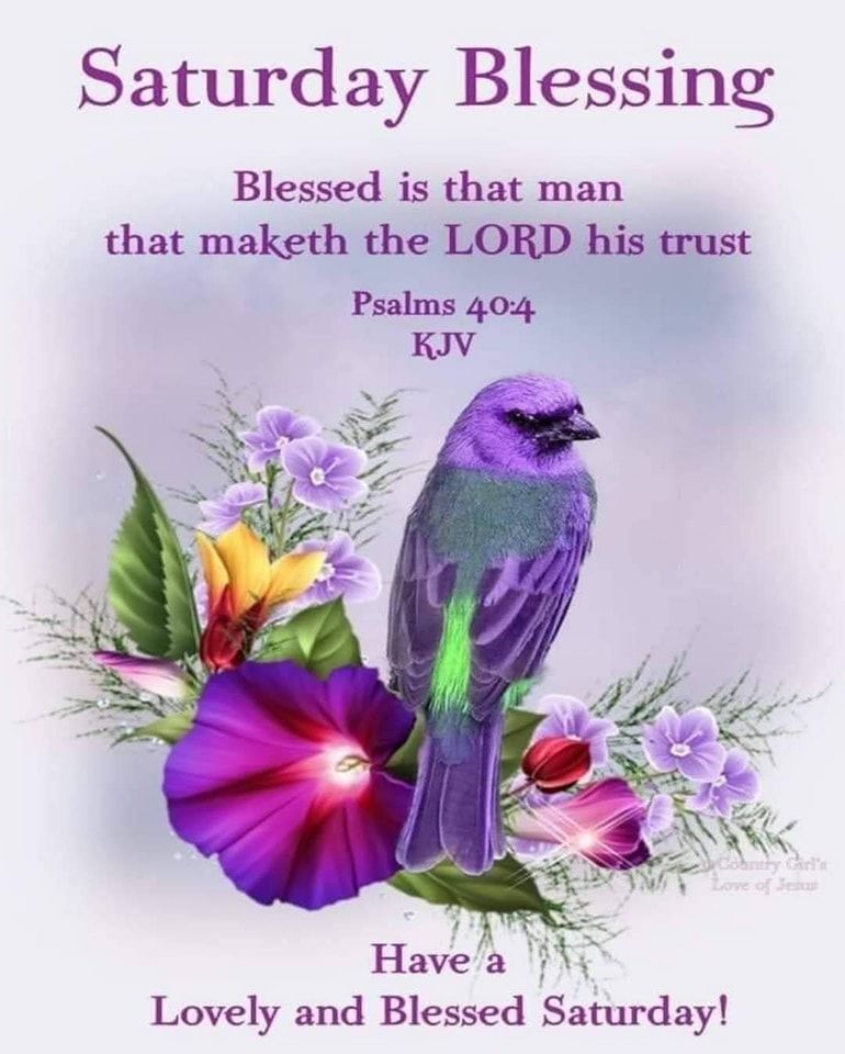 Blessed Is That Man That Maketh The Lord His Trust. Saturday Blessing ...