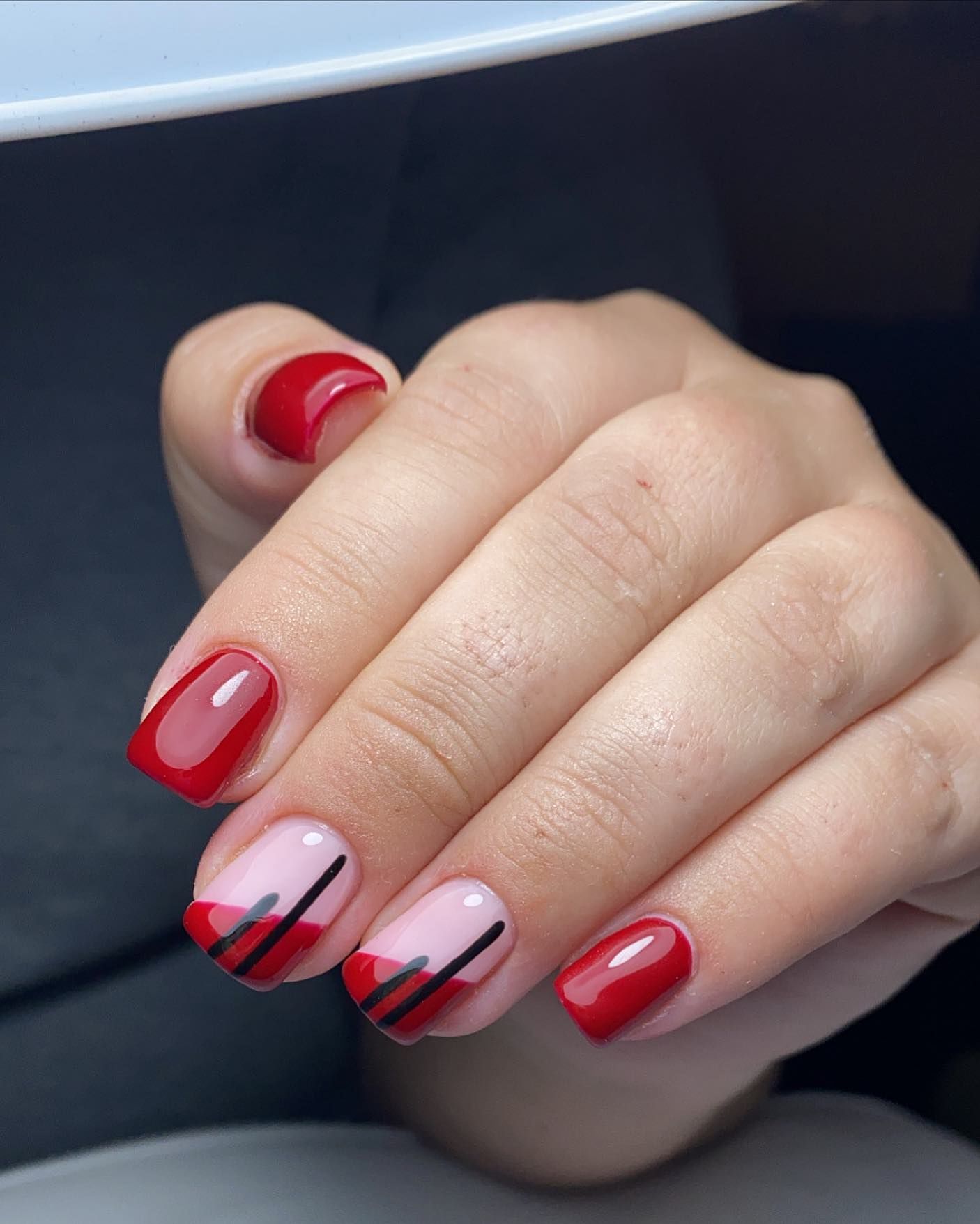 Short Red Acrylic Nails Pictures, Photos, and Images for Facebook ...