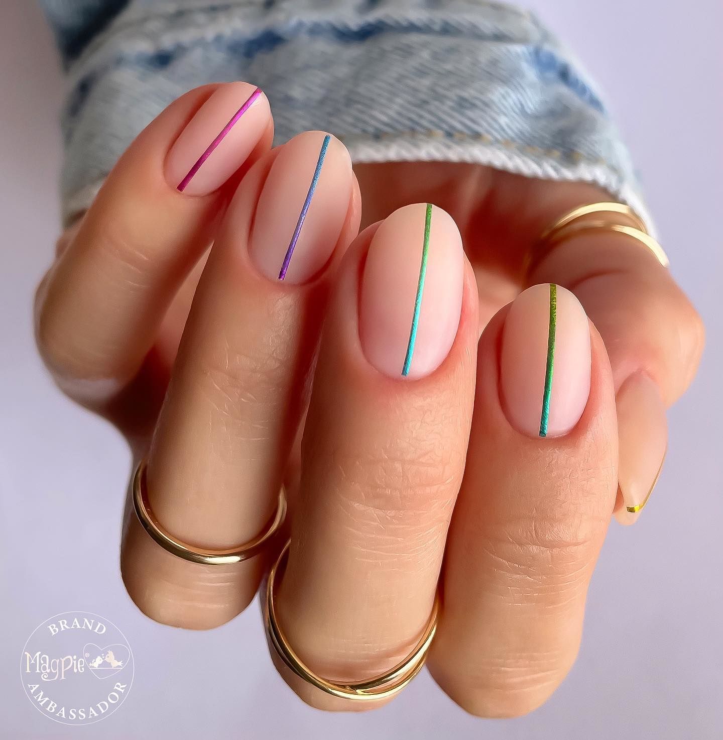 Rainbow Stripe Nails Pictures, Photos, and Images for Facebook, Tumblr ...