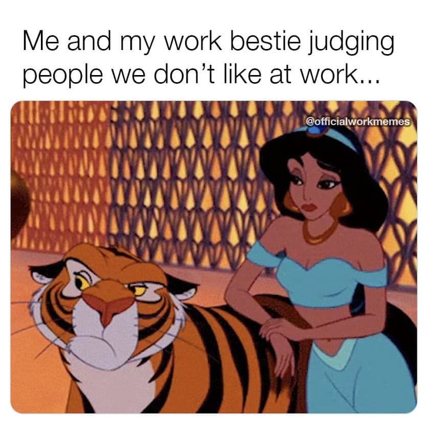 Me And My Work Bestie Judging People We Don't Like At Work Pictures ...