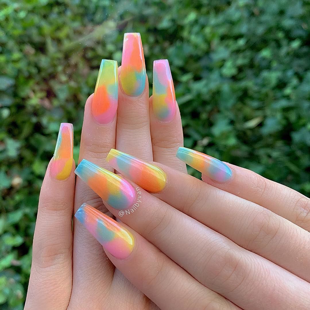 Cute Tie Dye Nails Pictures, Photos, and Images for Facebook, Tumblr ...
