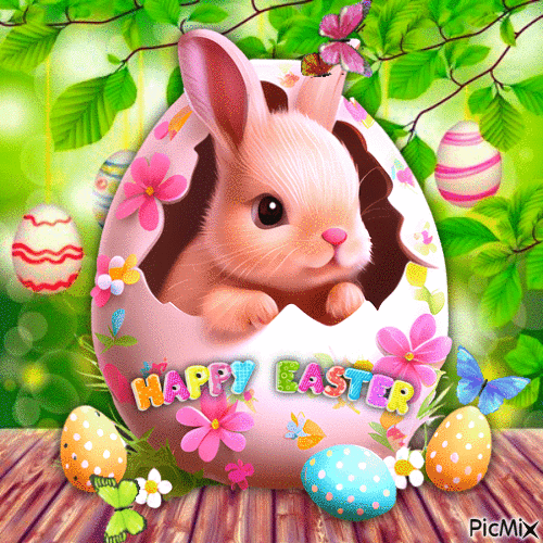 Cracked Egg With Bunny - Happy Easter Gifs Pictures, Photos, and Images for Facebook, Tumblr ...