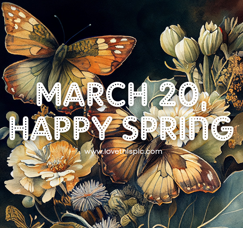 Butterflies And Flowers - March 20 Happy Spring Pictures, Photos, and ...