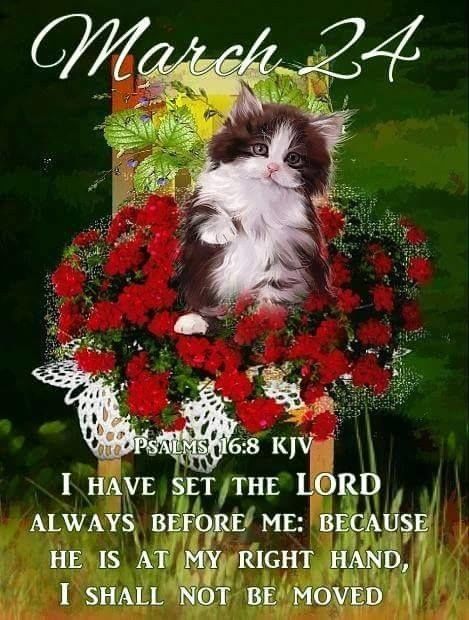 March 24 Via Psalms 16:8 Pictures, Photos, and Images for Facebook ...