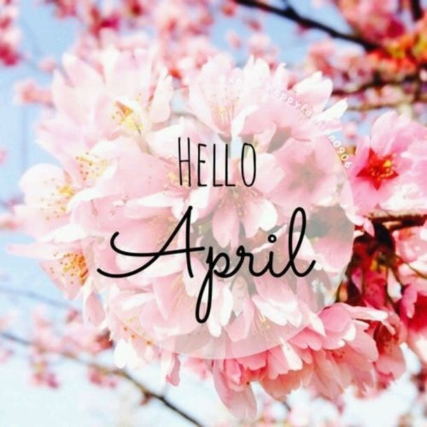 Pink Floral Hello April Greeting Pictures, Photos, and Images for ...