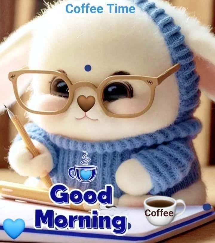 Nerdy Bunny - Coffee Time, Good Morning Pictures, Photos, and Images ...