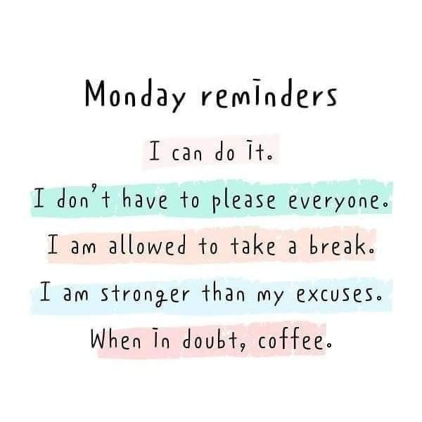 Monday Reminders Pictures, Photos, and Images for Facebook, Tumblr ...