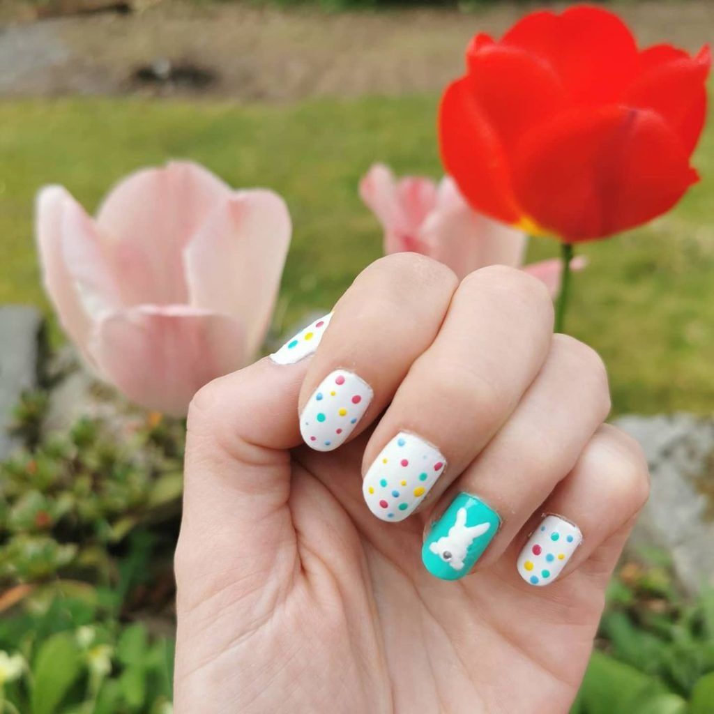 Colorful Dot And Bunny Nails Pictures, Photos, and Images for Facebook ...