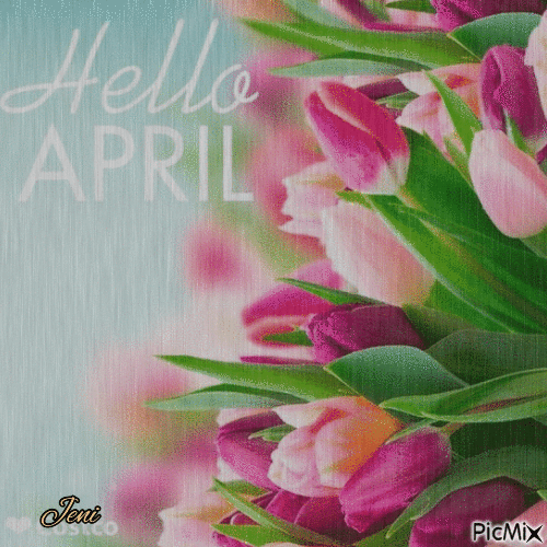 Tulips In Rain - Hello April Gif Pictures, Photos, and Images for ...