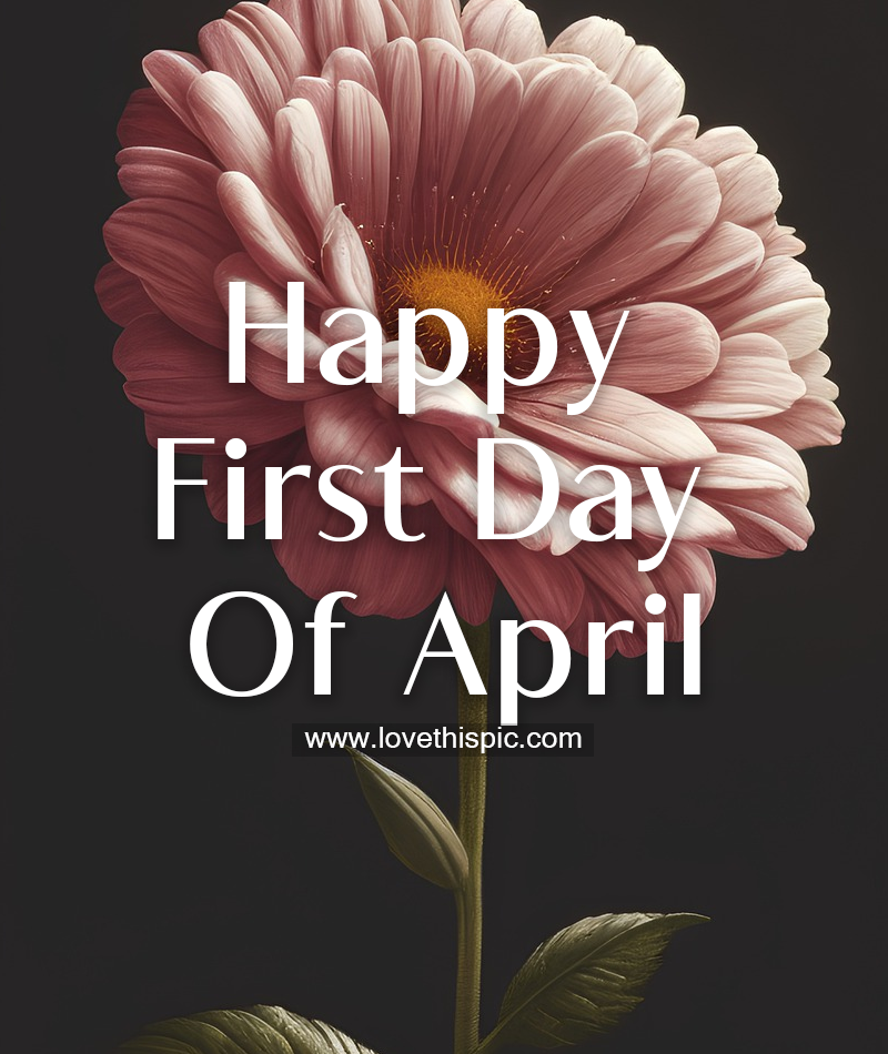 First Day Of April Greeting With Flower Pictures, Photos, and Images ...