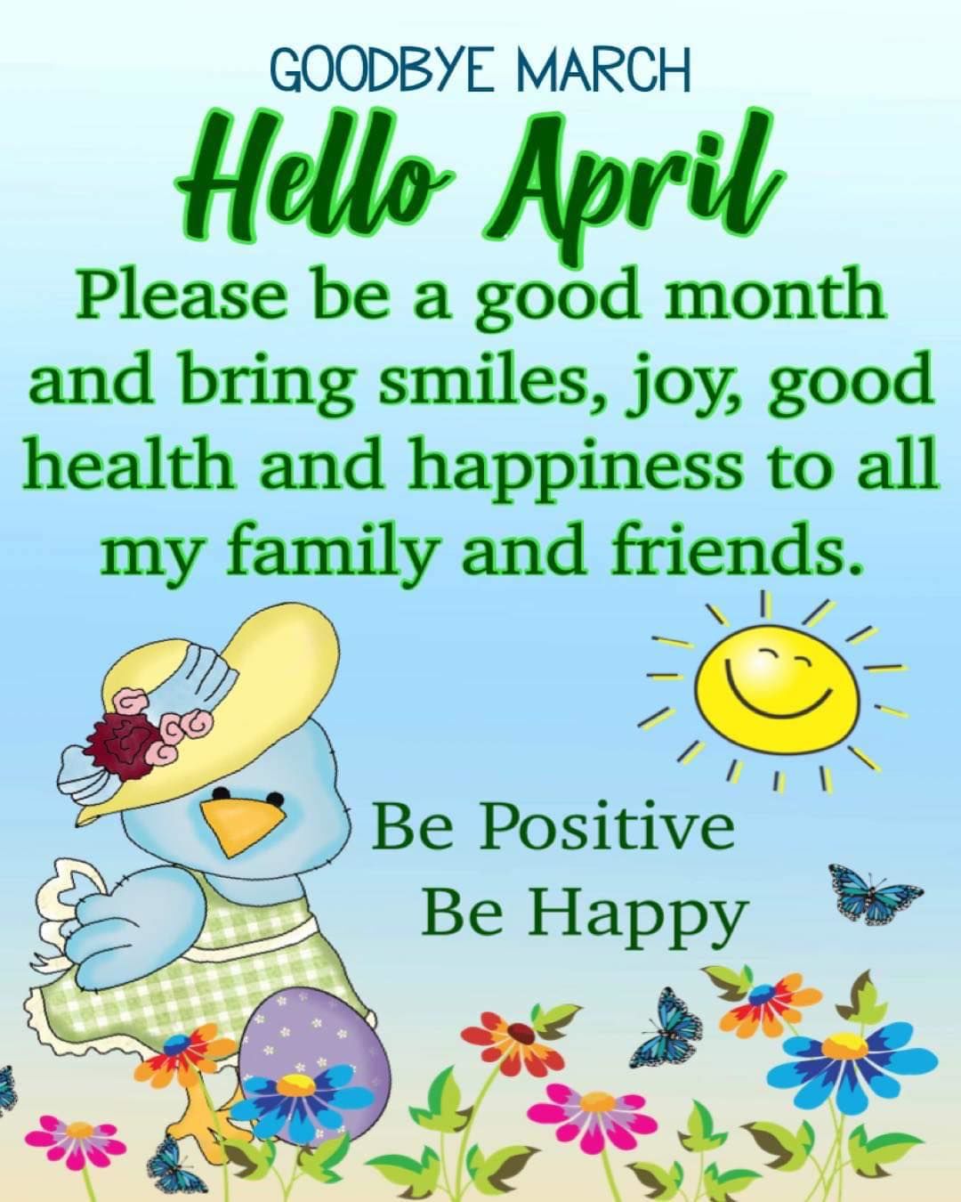 Goodbye March, Hello April Greeting 2023 Pictures, Photos, and Images ...