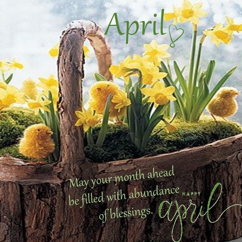 Happy April: May Your Month Ahead Be Filled With Abundance Of Blessings ...