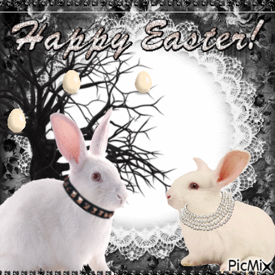 Black And White Happy Easter Gif Greeting Pictures, Photos, and Images ...