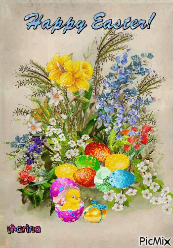 Easter Gif In 2023: Flowers And Easter Eggs Pictures, Photos, and ...