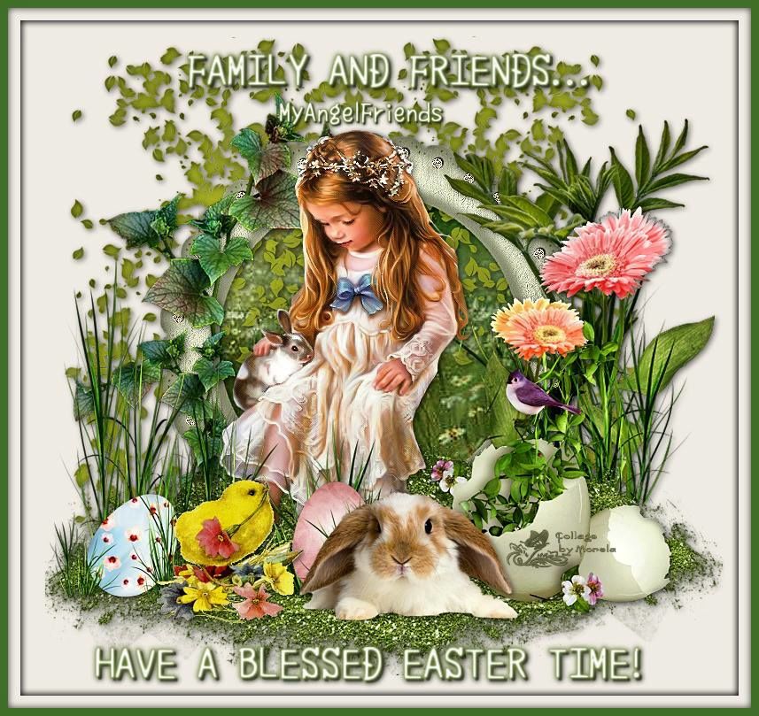 Blessed Easter Time Greeting For Family And Friends Pictures, Photos ...