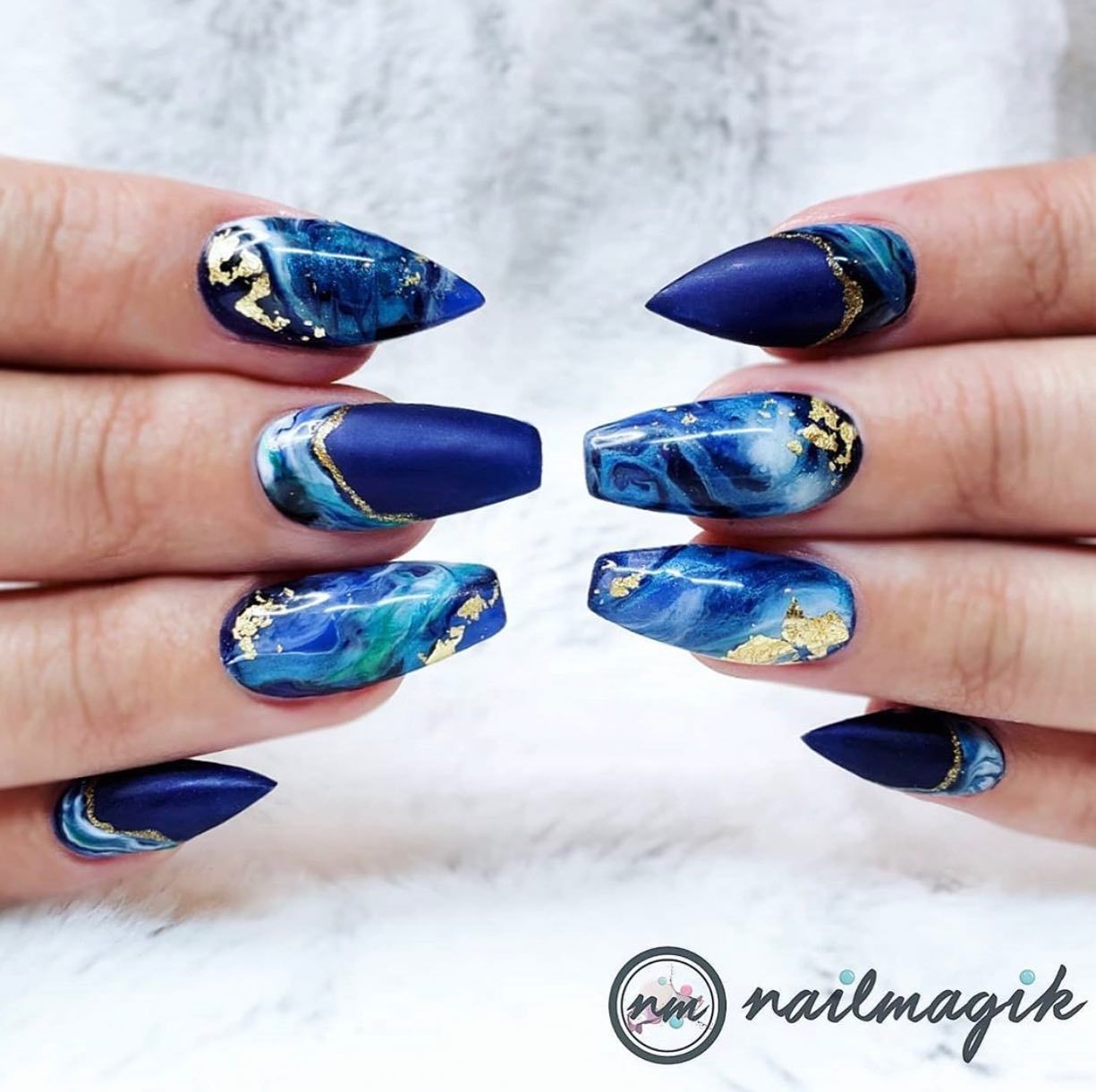 Dark Blue Ocean Nails Pictures, Photos, and Images for Facebook, Tumblr ...