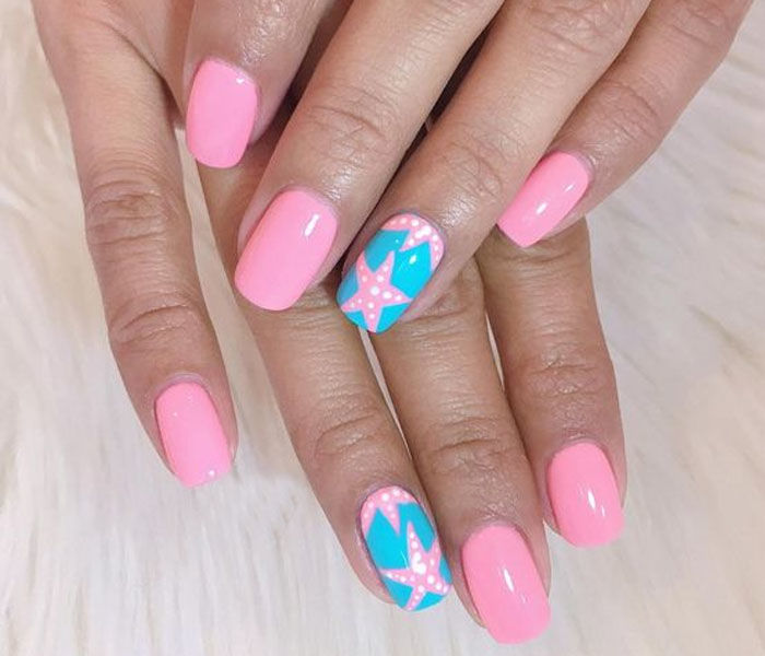 Pink And Blue Starfish Nails Pictures, Photos, and Images for Facebook ...