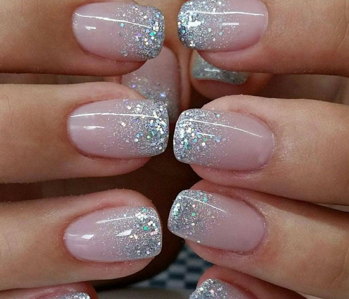 Shimmer & Glimmer French Manicure Nails Pictures, Photos, and Images ...