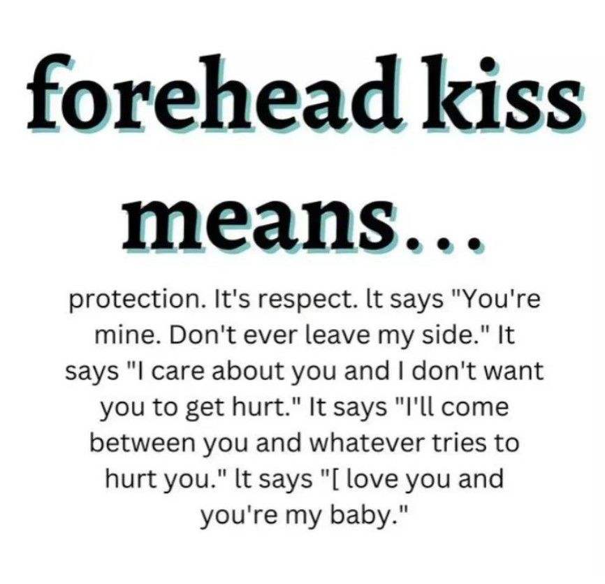 Forehead Kiss Means... Pictures, Photos, and Images for Facebook ...