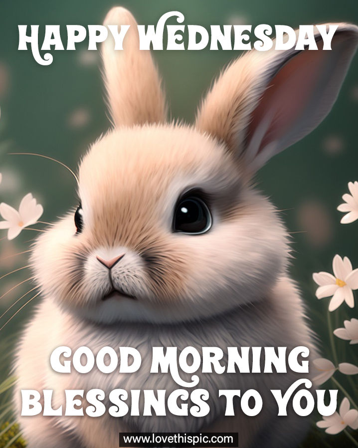 Baby Bunny - Happy Wednesday Morning Blessing Pictures, Photos, and ...