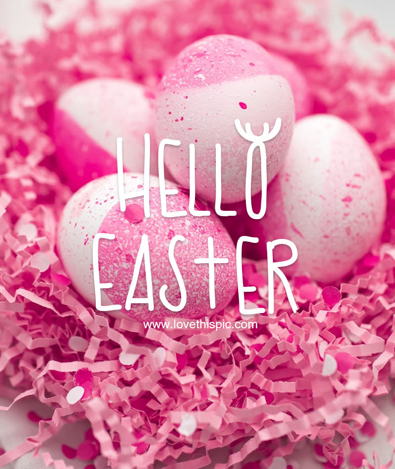 Pink Painted Eggs - Hello Easter Wishes Pictures, Photos, and Images ...